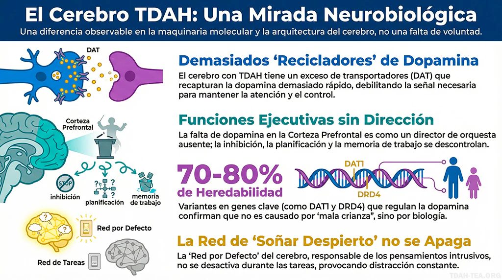 ¿Qué es el sistema dopaminérgico y su relación con el TDAH?